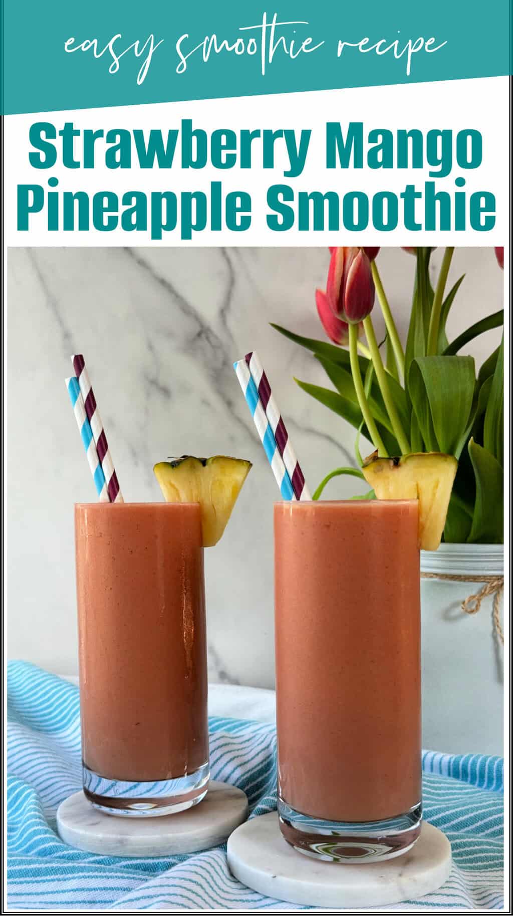 Strawberry Mango Pineapple Smoothie Recipe